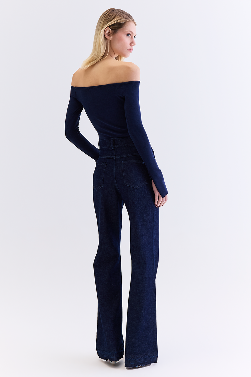 CALÇA JEANS RETA AZUL ESCURO – HOODMOOD
